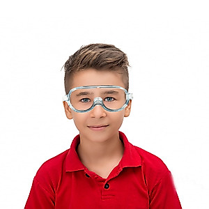 ABUDDER Kid Safety Goggles, Boys Girls Protective Goggles Crystal Clear Eye Protection 3 Pieces