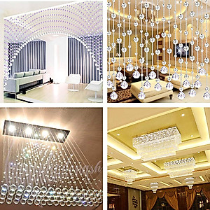 Adwikoso Crystal Ball Prism Pendant, Glass Chandelier Hanging Pendant, Photography Prism, Feng Shui Rainbows Sun Catchers, Wedding Home Window Garden Decor (30mm-20pack)