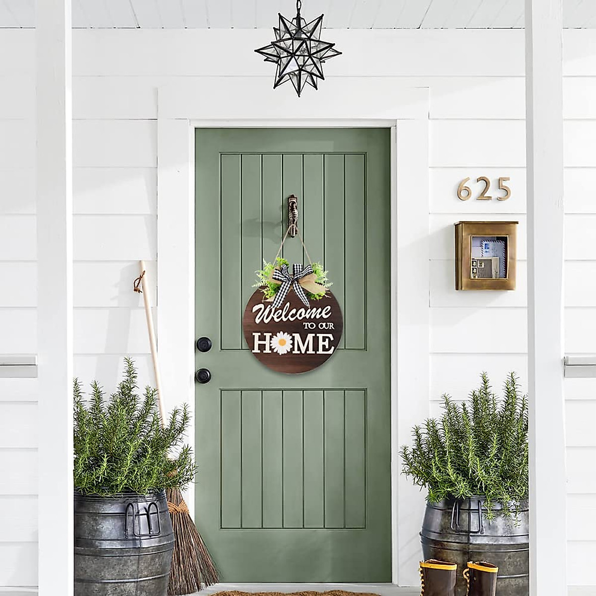 Seasonal Welcome Sign with 14 Icons - Farmhouse Decor