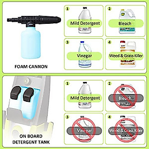 PowRyte Electric Pressure Washer with Hose Reel, Foam Cannon, 4 Different Pressure Tips, Power Washer, 3900 PSI 2.4 GPM