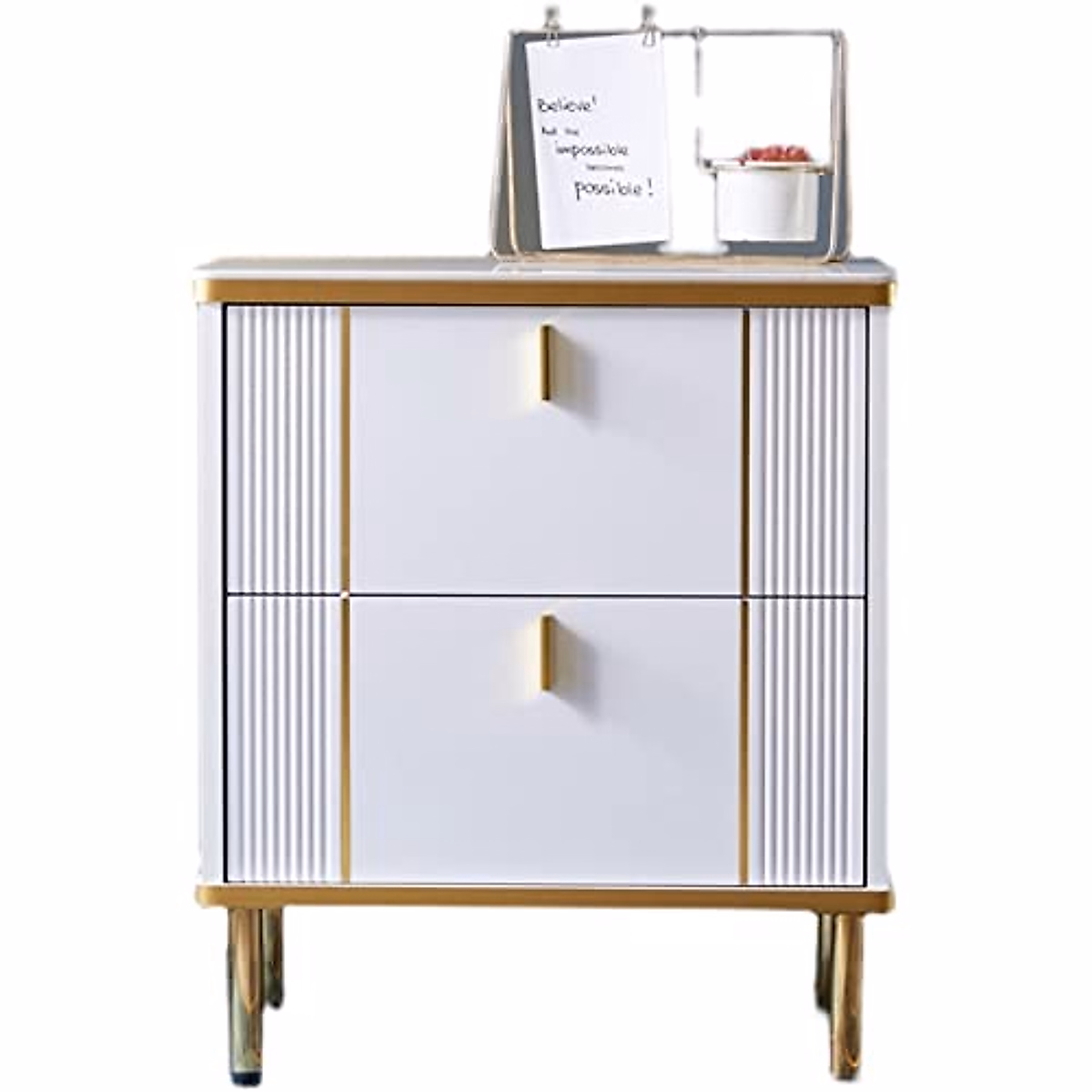 HIGOH Bedside Table Bedside Table Bedroom Furniture Bedside Table Living Room Corner Cabinet Simple Modern Storage Cabinet