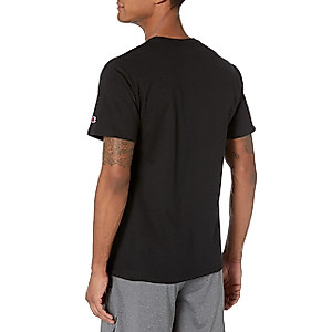 Champion Men's Classic T-Shirt, Black Triangle Graphic, Medium