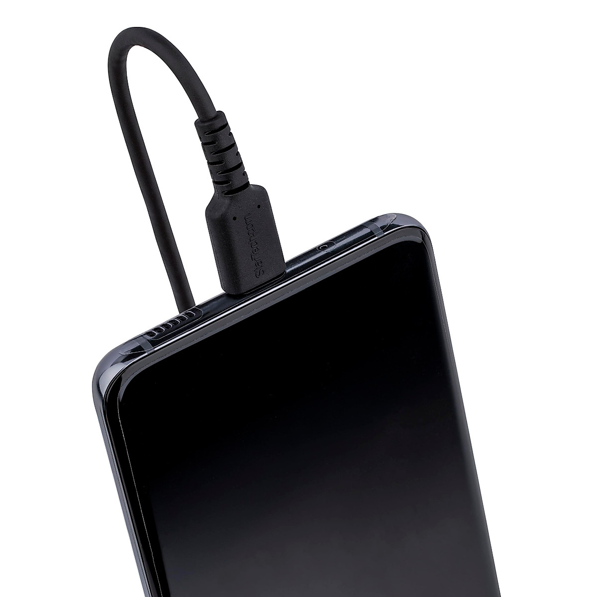 StarTech.com 3ft (1m) USB C Charging Cable, Coiled Heavy Duty Fast Charge & Sync USB-C Cable, USB 2.0 Type-C Cable, Rugged Aramid Fiber, Durable Male to Male USB Cable, Black (R2CCC-1M-USB-CABLE)