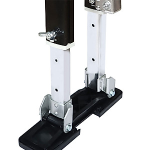 findmall 15-23 Inch Drywall Stilts Grade Adjustable Auminum Tool Stilt for Painting or Cleaning - Black
