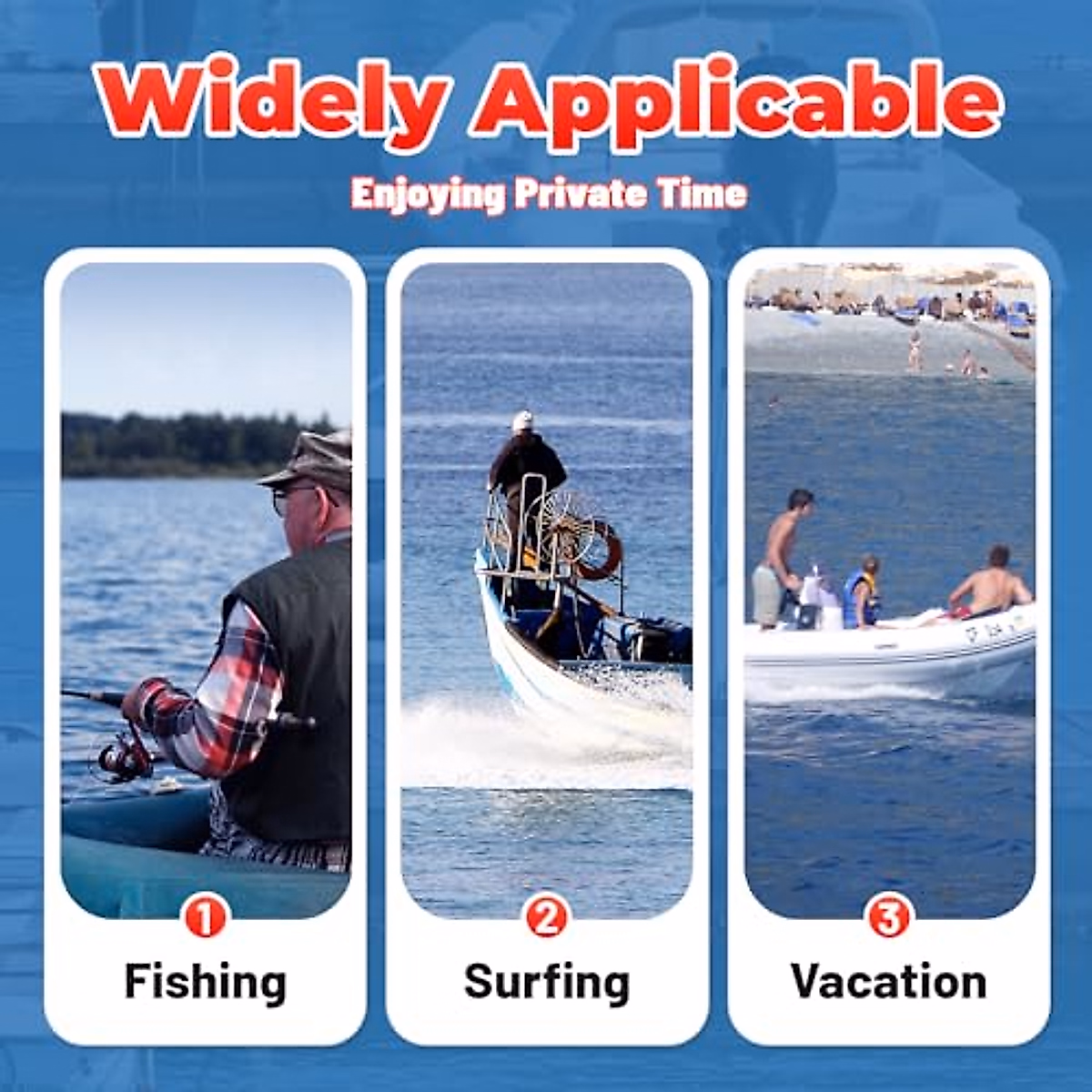 Outboard Motor 6 HP Outboard Motor Boat Engine 2 Stroke Heavy Duty Outboard Motor Fishing Boat Engine with Water Cooling System 102CC 4400W (2 Stroke 6ph)