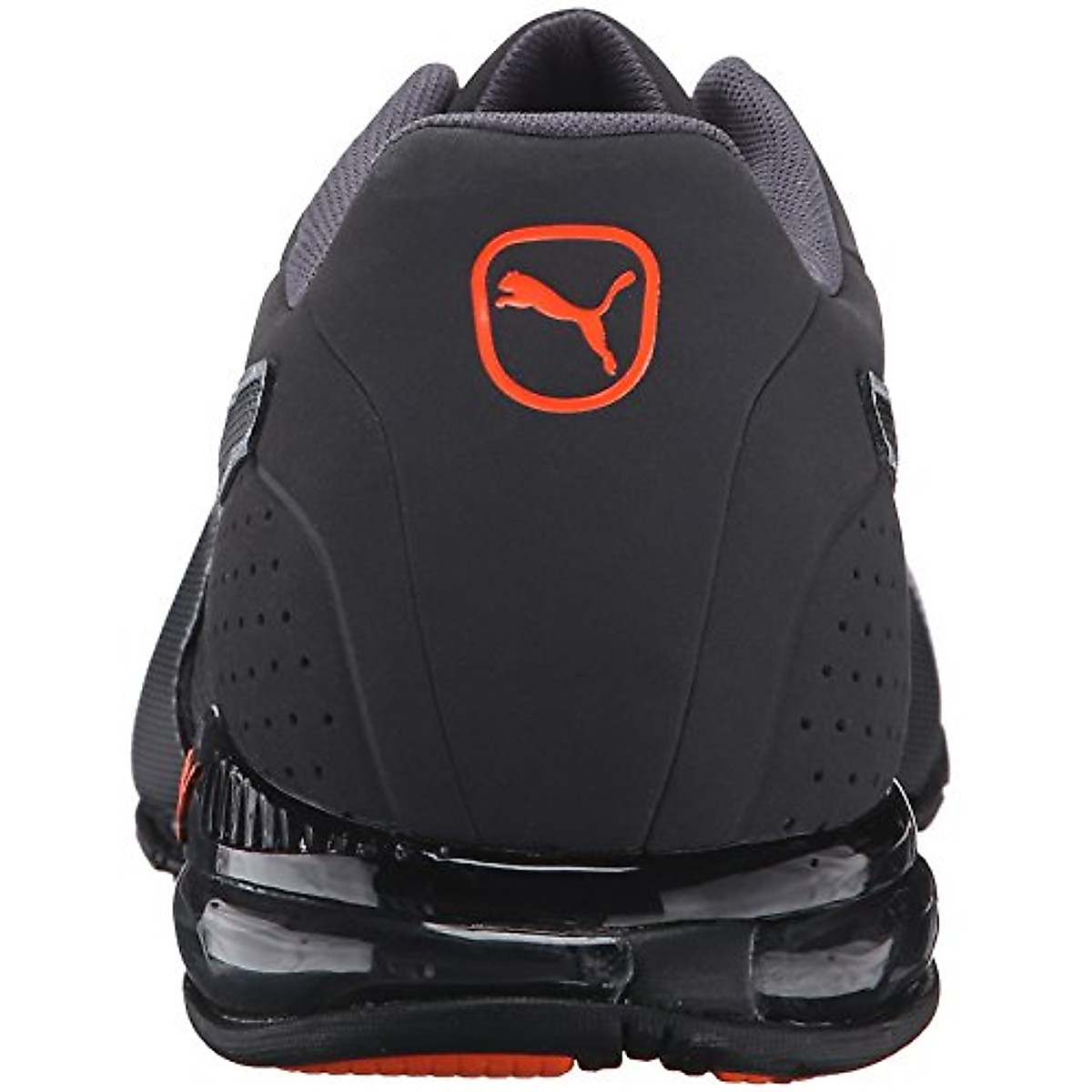 PUMA Mens Cell Surin 2 Cross Trainer, MATTE Asphalt-PUMA Mens Black-Shocking Orange, 9.5