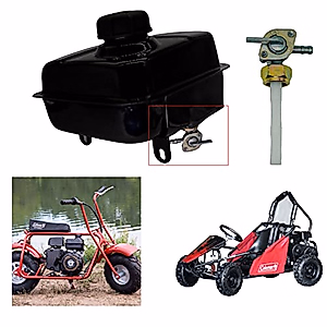 JMCHstore Metal Fuel shut off valve petcock for coleman CT100U CC100X 98cc mini bike, SK100 CK100 100cc Go kart