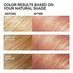 L'Oreal Paris Feria Multi-Faceted Shimmering Permanent Hair Color, 822 Rose Gold (Medium Iridescent Blonde), Pack of 1, Hair Dye