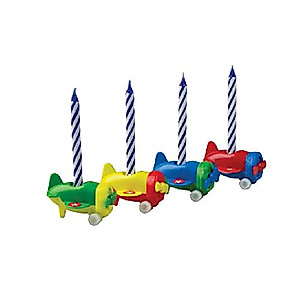 Airplane Candle Holders with Candles