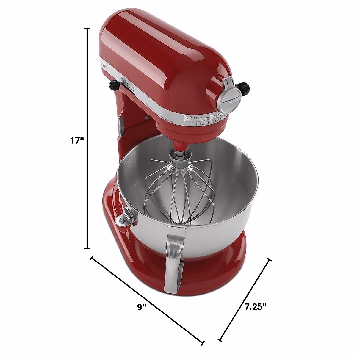 KitchenAid KP26M1XER 6 Qt. Professional 600 Series Bowl-Lift Stand Mixer - Empire Red