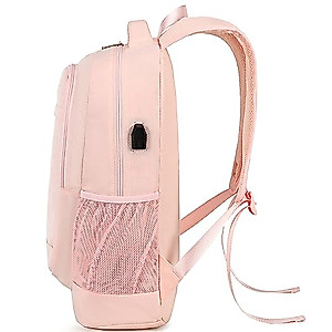 abshoo Lightweight Travel Backpack For School Women Girls Laptop Backpack College Water Resistant Daypack Bookbag (Pink)