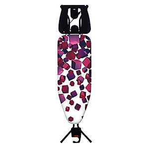 Mabel Home Ironing Board Made in Europe, Adjustable Height, Deluxe, 4-Leg, + Extra Cover, Easy Storage, 3 Different Model & Sizes (Space Saver (36" x 13"))