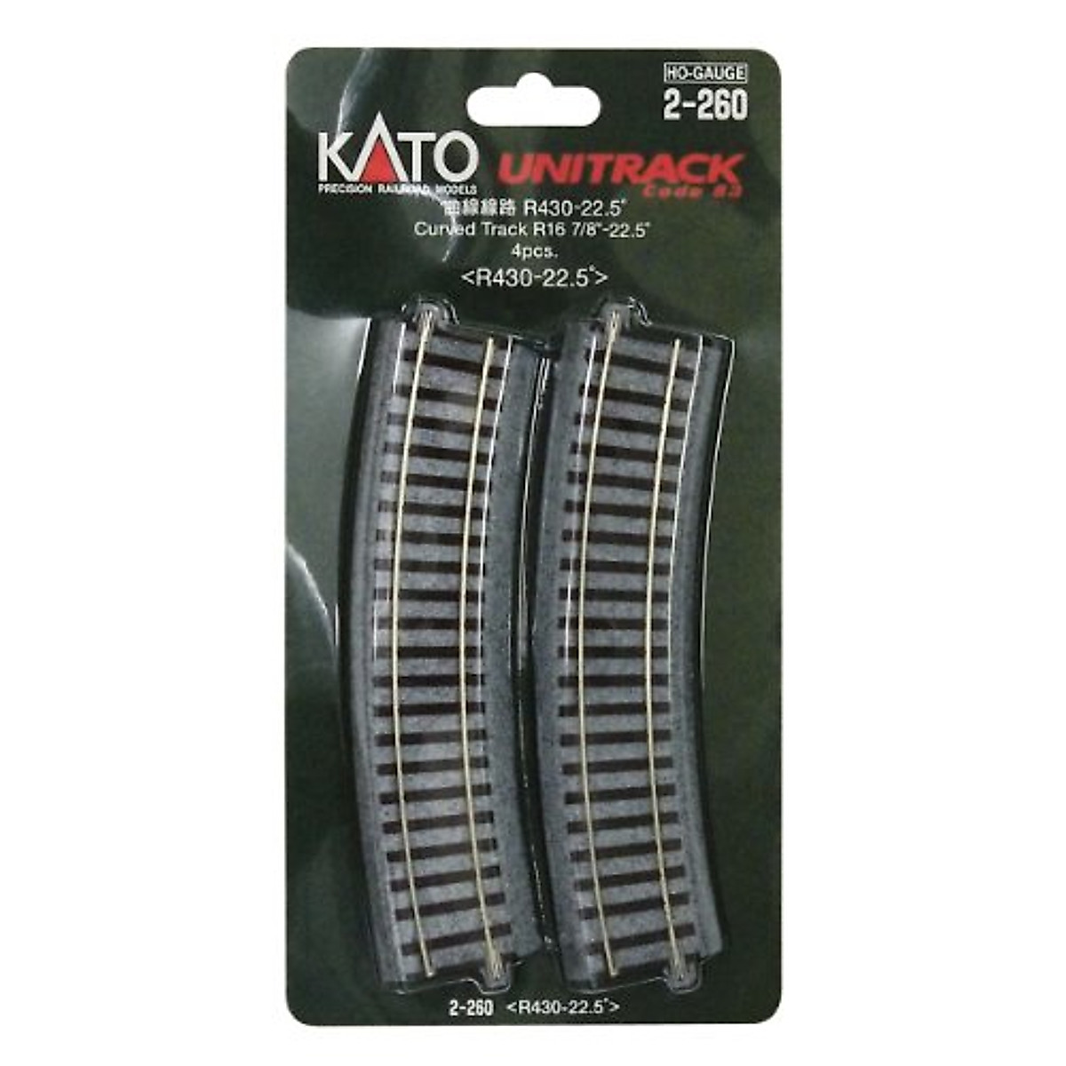 Kato KAT2260 HO 430mm 16-7/8" Radius Curve 22.5-Degree (4)
