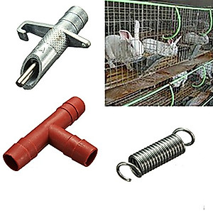 AKOAK 10 Set Automatic Water Nipple Drinkers Rabbit Bunny Guinea Pig Ferret Mice Drinkers Water System