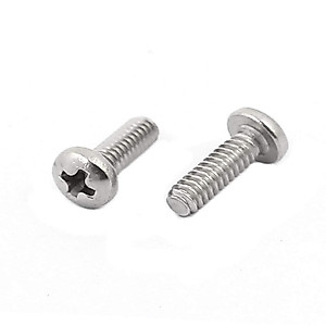 New Lon0167 10Pcs Metal 2.8mmx9.5mm Round Cross Head Screws Bolts for Serial Head And Computer Chassis(10 Stücke Metall 2,8mm x 9,5mm Runde Kreuzschlitzschrauben Schrauben für Serienkopf Und Computer