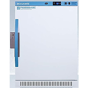 Summit Appliance ARS6PV Pharma-Vac Performance Series 6 Cu.Ft. Freestanding ADA Height Vaccine All-refrigerator with Auto Defrost, Factory-installed Lock, Digital Thermostat and White Cabinet