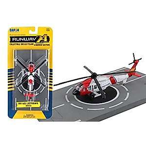 Daron Worldwide Trading Runway24 Coast Guard Helicopter, Black, Red