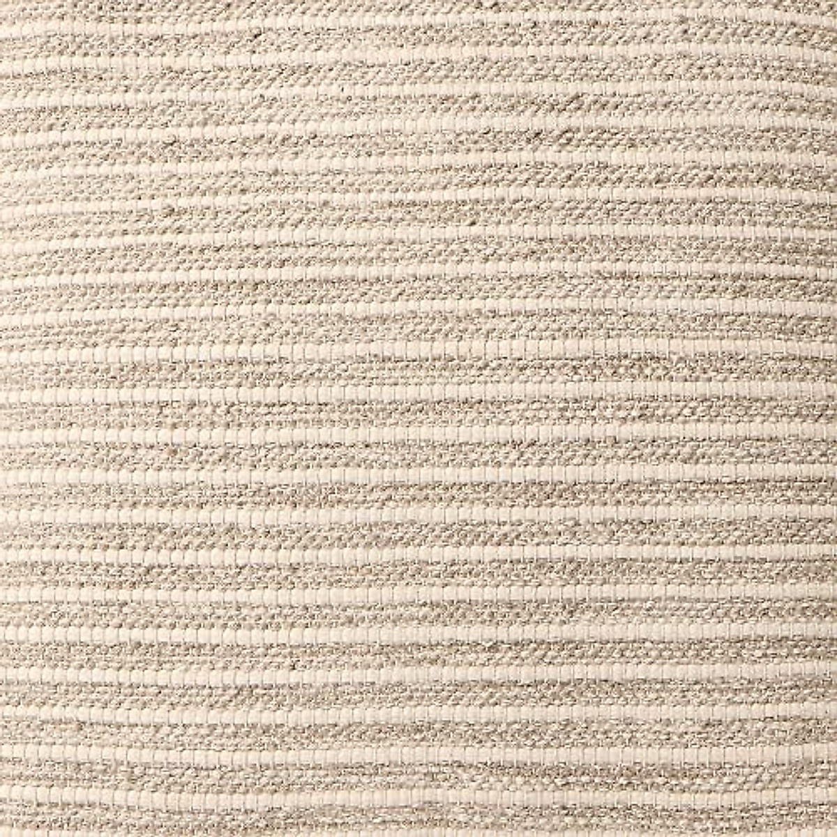 REDEARTH UNSTUFFED Pouf Ottoman Cover Textured Storage Cube Boho Bean Bag Footrest Stool for Living Room, Bedroom,Nursery,Farmhouse,Kidsroom, Patio, Gym; 100% Cotton (20"X20"X8"; Natural)