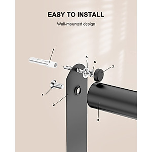 3-Tier Adjustable Ladder Bath Towel Bar 16 to 27.6 Inch,ZUEXT Oil Rubbed Black Stainless Steel Towel Holder, Wall Mounted Stair Towel Rod for Bathroom Kitchen,Strechable Towel Rail Racks w/Hooks