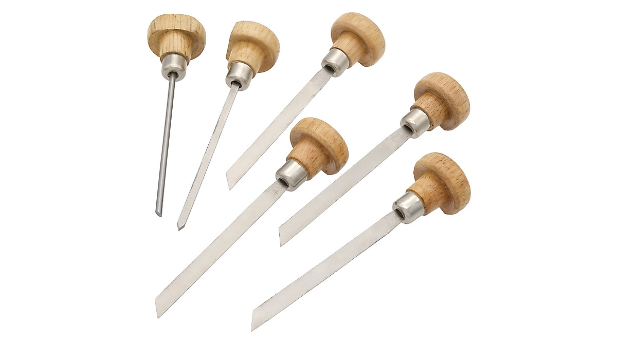 FindingKing 6-Piece Hand Engraver Tools Set | Professional Gravers