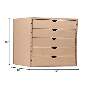 Stamp-n-Storage Drawer Cabinet - 5 Double 2" Drawers (will fit IKEA Kallax Shelving Unit)