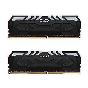 OLOy DDR4 RAM 16GB (2x8GB) Black Owl Aura Sync RGB 3200 MHz CL16 1.35V 288-Pin Desktop Gaming UDIMM (MD4U0832161BHJDA)