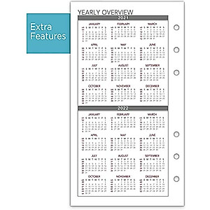 2021 Monthly Planner Refill by AT-A-GLANCE, 87129 DAY-TIMER, 3-3/4" x 6-3/4", Size 3 (063-685Y)