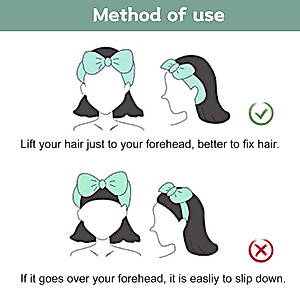 JINS-Hung Facial Spa Headband for Makeup and Washing Face Microfiber Elastic Head Wrap Comfort to Skincare Shower Mask Thick Hair Band for Women & Girls 3-PACK