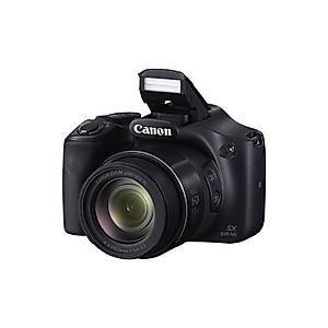 Canon SX530-CR 16.0 MP PowerShot CMOS Digital Camera with 50x Optical Image Stabilized Zoom (24-1200mm) and 3-Inch LCD HD 1080p Video, Renewed - Black