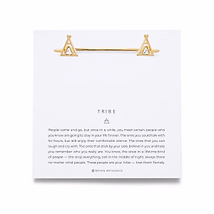 Bryan Anthonys Tribe Bracelet, 14K Gold Bracelets for Women, Pendant, Adjustable Cuff Style