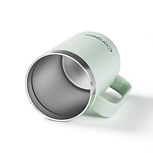 Congela 18oz stainless steel insulated coffee mugs with handle, double wall stainless coffee mugs, coffee tumblers 2Pack (Forest+Desert Sage,18oz 2Pack)