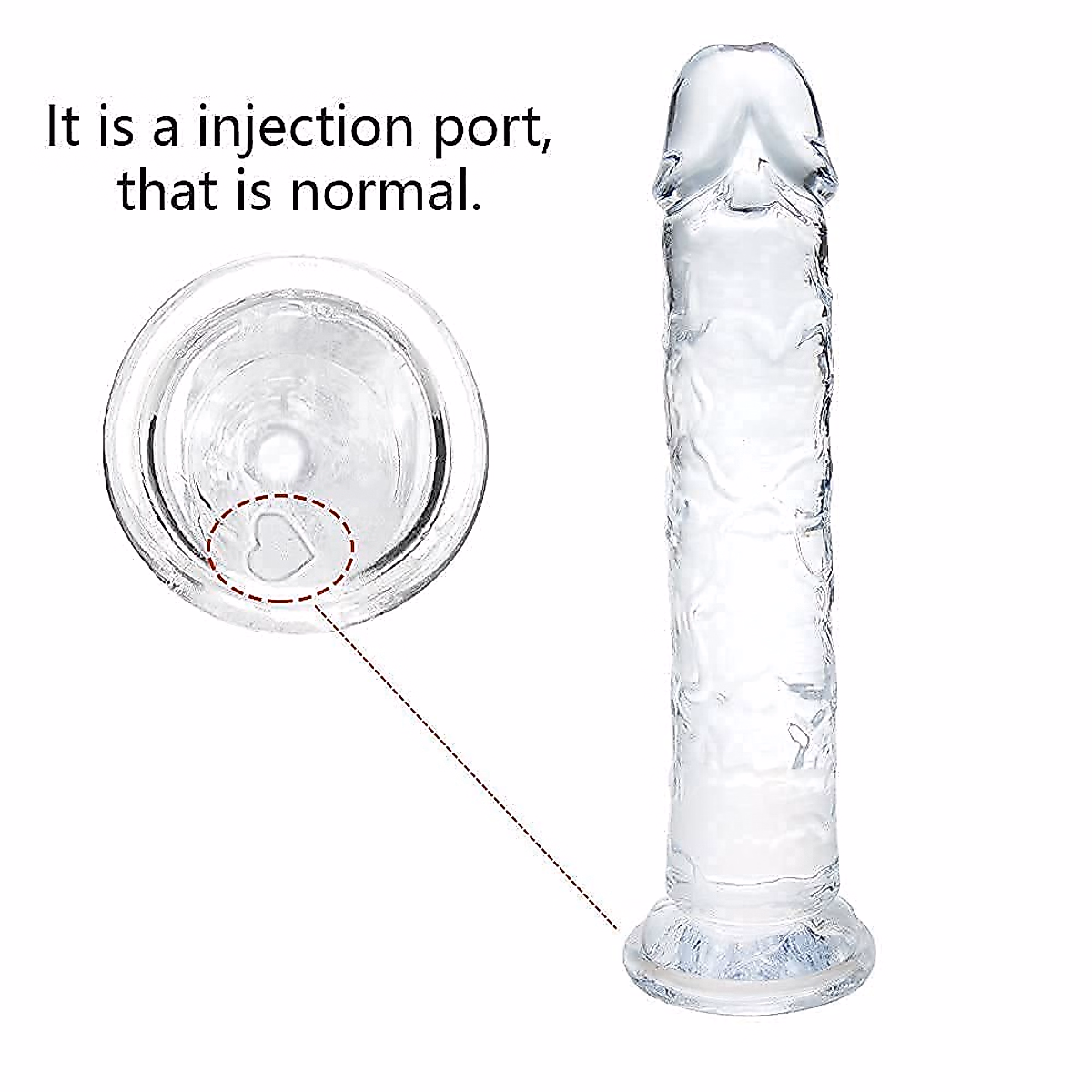 3Piece Suction Cup Clear Realistic Dildo Set(Small Big Huge): Anal Plug Trainer Kit Suitable with Strap-On Harness for Prostate Massage, G-Spot Stimulation