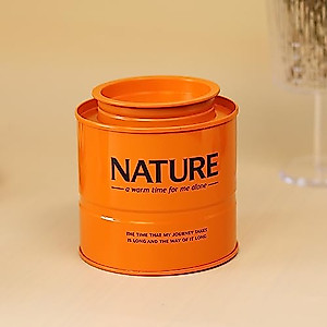 Hiborth Coffee Canister, Cylinder Sealed Storage Jar Good Sealing Moisture-Proof Tea Caddy Food Storage Can Mini Metal Container for Kitchen Home Kitchen Storage Rose Gold