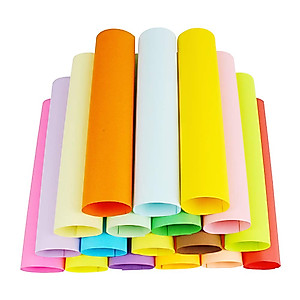 100 Sheets Colored Paper Printing Paper Copy Paper A4 Size Double Sided Lightweight Paper Construction Paper for Office School Statiionary Supply Art