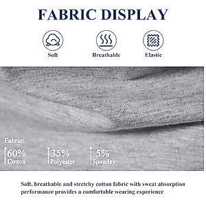 A WATERWANG Men's Long Sleeve Polo Shirts, Slim-fit Cotton Golf Polo Shirts Basic Designed Light Gray