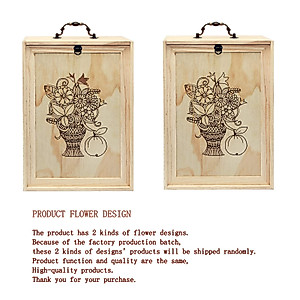 Essential Oil Bottles Storage for 60 Bottles - Holds 5 10 15 20 30 ml Travel Box For Young Living & Doterra bottles - Essential Oil Box Natural Wood(Update Version)