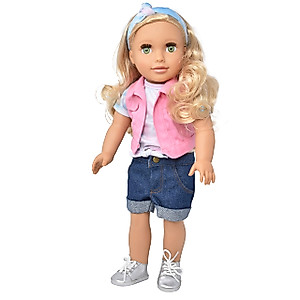 Gift Boutique 18 Inch Girl Doll, Fashion Doll with Fine Blond Hair for Styling Clothes Shoes and Accessories Princess Doll for Girls and Kids