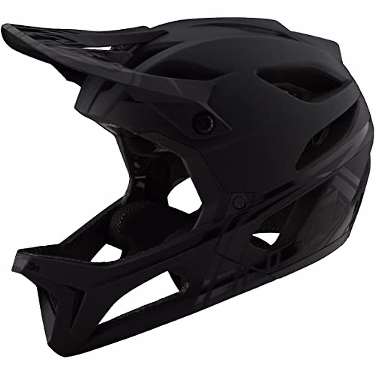 Troy Lee Designs Stage MIPS Stealth Full-Face Mountain Bike Helmet. Max Ventilation Lightweight EPP EPS Racing Downhill DH BMX MTB - Adult Men Women Unisex (Midnight, MD/LG)