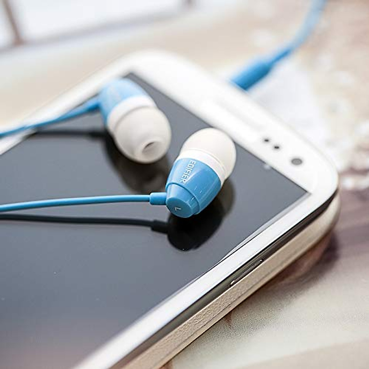 Edifier P210 in-Ear Headphones with Mic for Mobile Headset - Blue