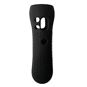 2 pcs Silicone Rubber Cover Anti-Slip Protective Skin Case for Playstation PS4 VR Move PS Move Motion Controller Black