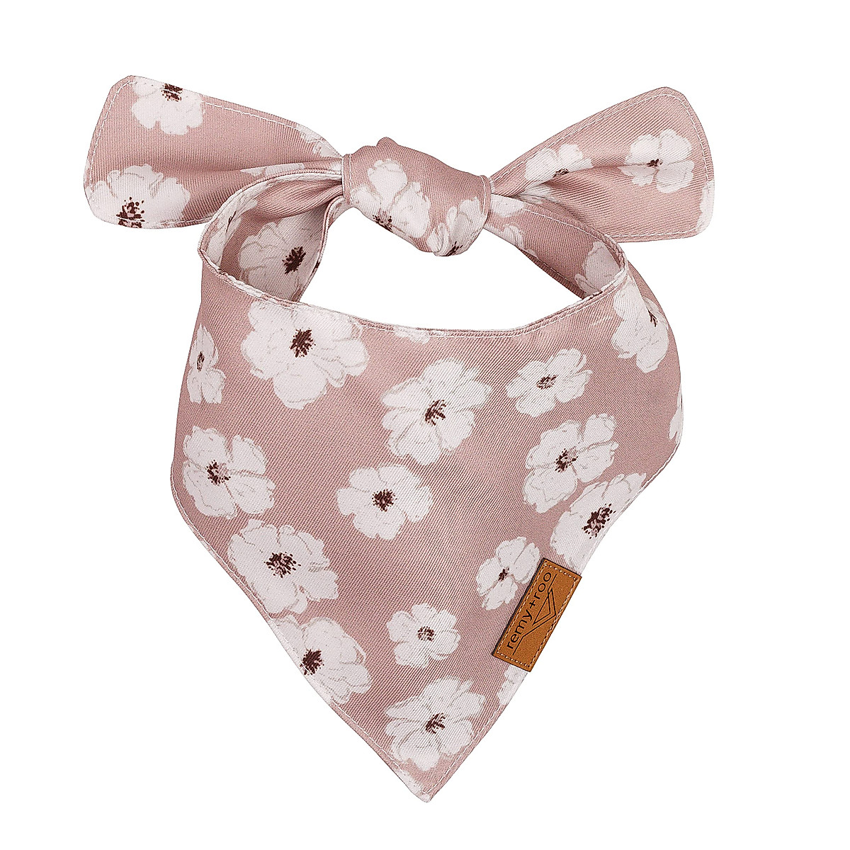 Remy+Roo Small Spring Dog Bandanas - 4 Pack Shannon Set | Premium Durable Adjustable Polyester Fabric | Patented Shape Girl Dog Bandana, Floral Dog Bandana | Ideal for Birthday Party Wedding Holiday