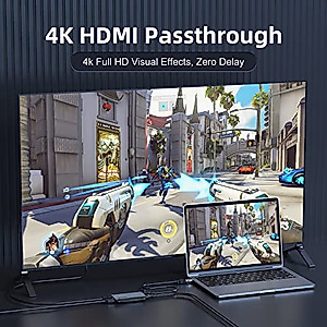 Loya Ark Audio Video Capture Cards 1080p 60fps, 4k HD Capture Card Nintendo Switcher, USB 3.0 Game Capture Card for Live Streaming Video Conferencing Teaching 3ds PS4 PS5 PC Xbox One Camera OBS