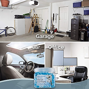 SMELLS BEGONE Odor Eliminator Gel Beads - 12 oz, Pack of 2 - Eliminates Odor in Bathrooms, Cars, Boats, RVs & Pet Areas - Air Freshener - Made with Essential Oils - Fresh Cotton Scent