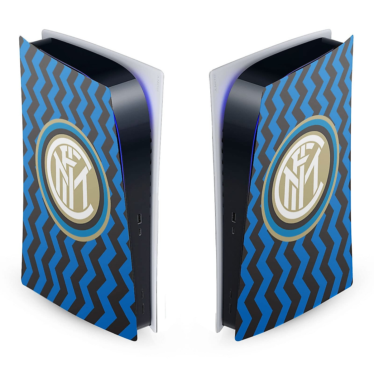 Head Case Designs Officially Licensed Inter Milan Home 2020/21 Crest Kit Matte Vinyl Faceplate Sticker Gaming Skin Case Cover Compatible with Sony Playstation 5 PS5 Digital Edition Console