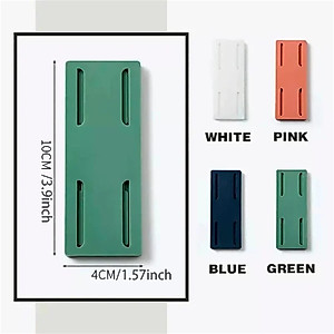 16PC Self Adhesive Power Strip Holder, Adhesive Punch-Free Socket Holders, Power Strip Holder Fixator, Self-Adhesive Desktop Socket Fixer, Power Strip Holder Wall Mount (16pc)