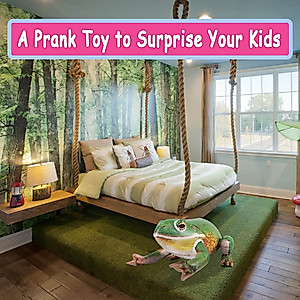 ZQ Inflatable Frog Party Decorations Frog Birthday Party Supplies, Perfect for Princess Tiana Party, Also Jumbo Frog Pranks for Adults Kids