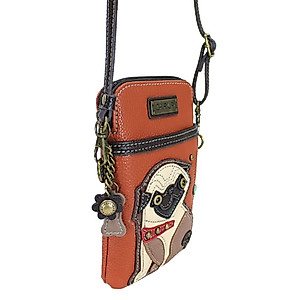 Chala Pug Cellphone Crossbody Handbag - Convertible Strap Pug Mom
