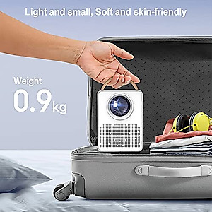 Projector with 5G WiFi and Bluetooth, GUSOYO DX3 Native 1080P Projector, 12000L Portable Outdoor Movie Projector Support 4K Home Theater, Mini Projector Compatible with iOS/Android/PS5/HDMI/TV Stick