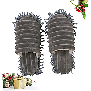 Cabilock 2 Pairs Household Cleaner Indoor Slippers Household Vacuum Cleaners Mop Shoes Cover Microfiber Mop Slippers Foot Mop Shoes Women Slipper Cleaning Slipper Sandals Floor Small Mop
