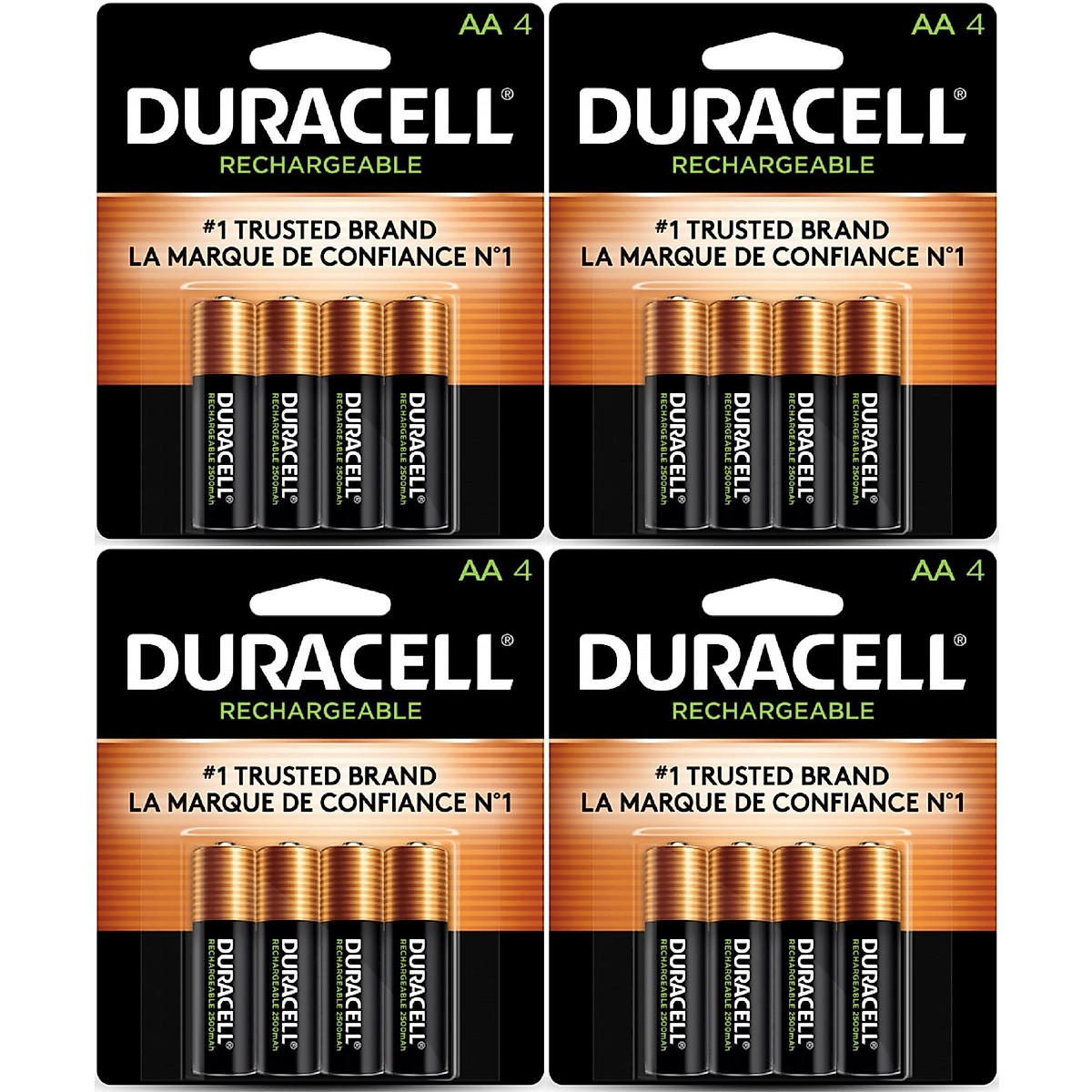 Duracell 16 X NEW AA Batteries Rechargeable NiMH Precharged 2400mAh